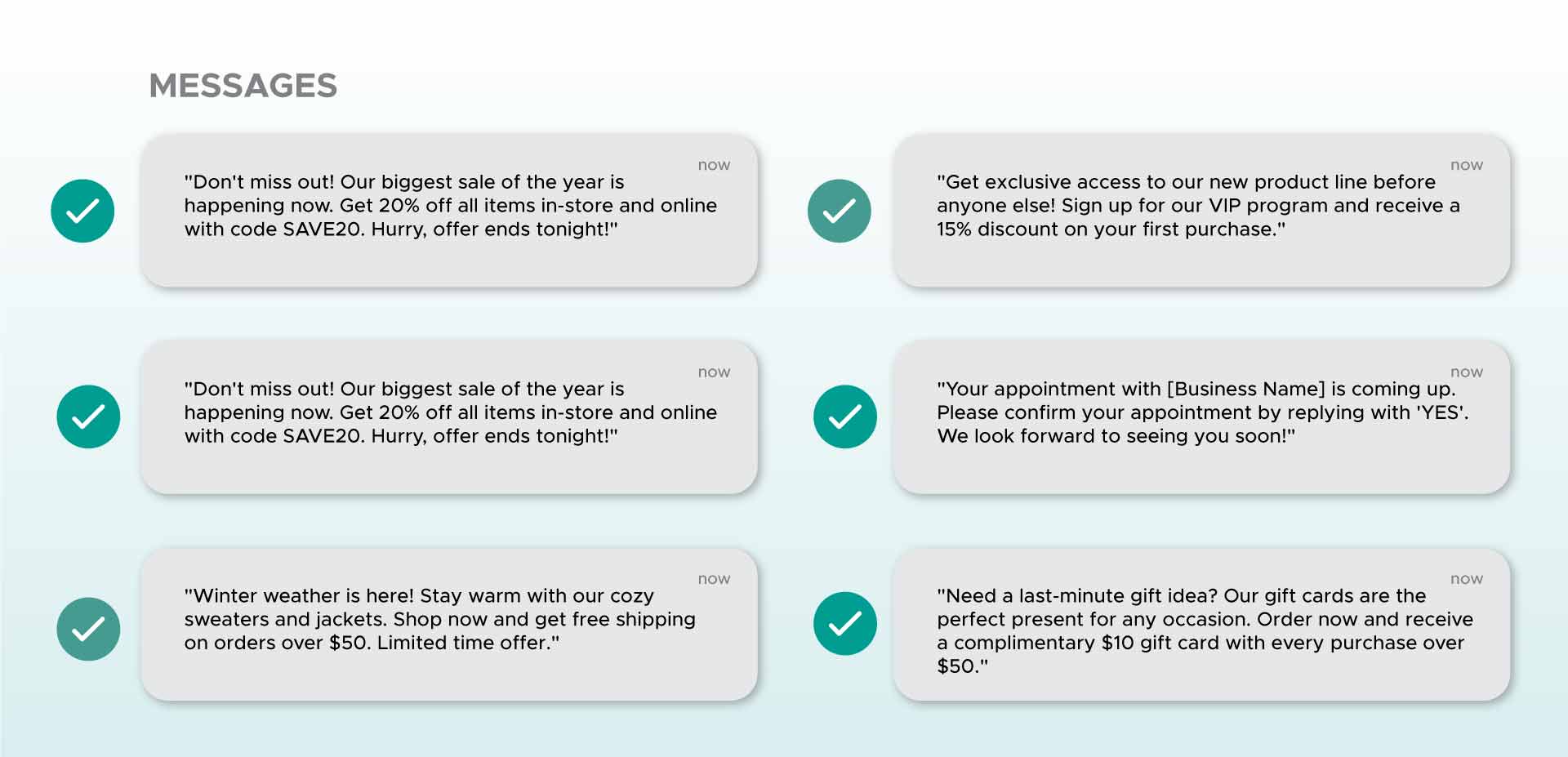 10 best SMS marketing text examples by SMS Astral